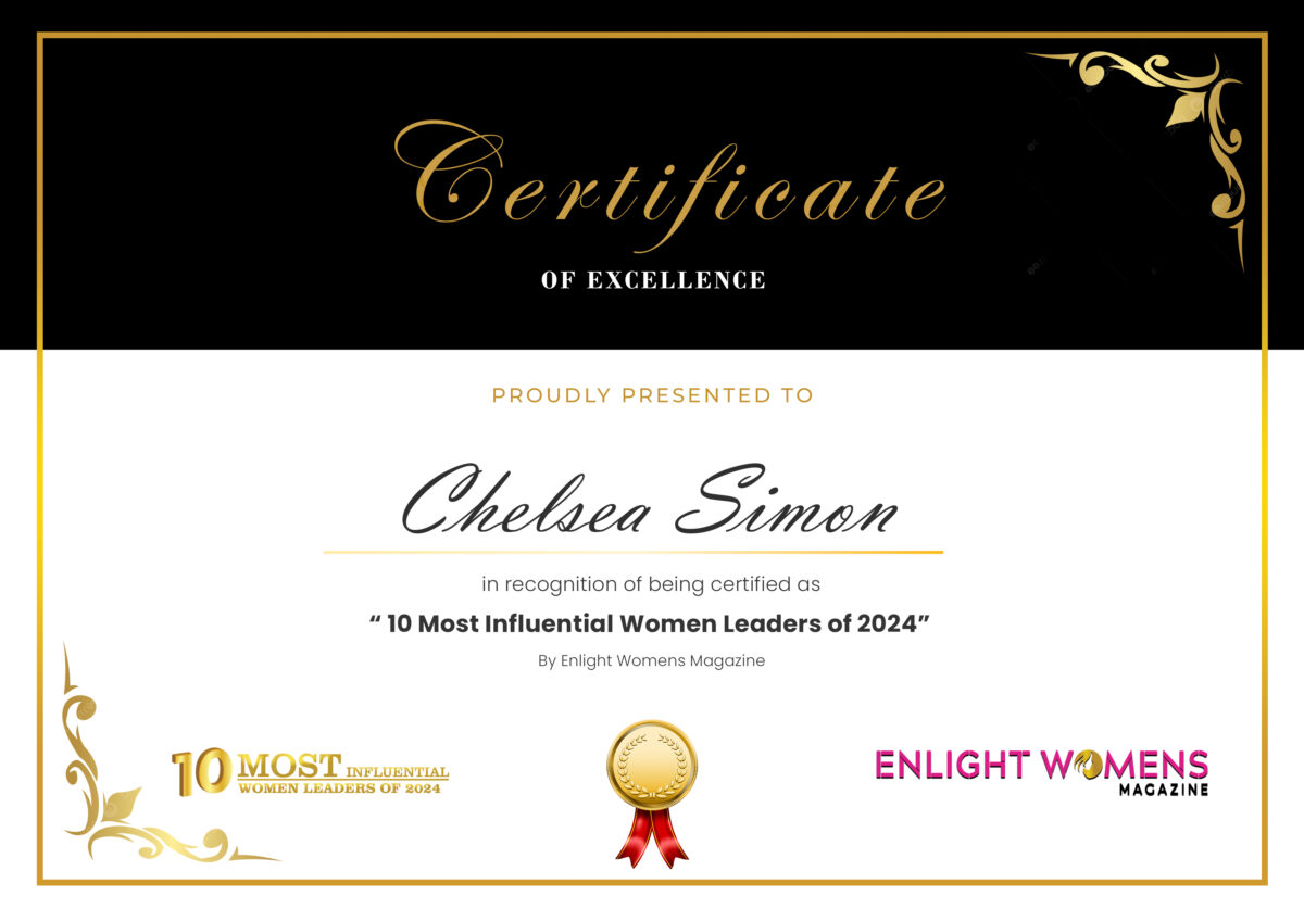 Chelsea Simon - Influential Women Leader - 2024 - Enlight Women's Magazine